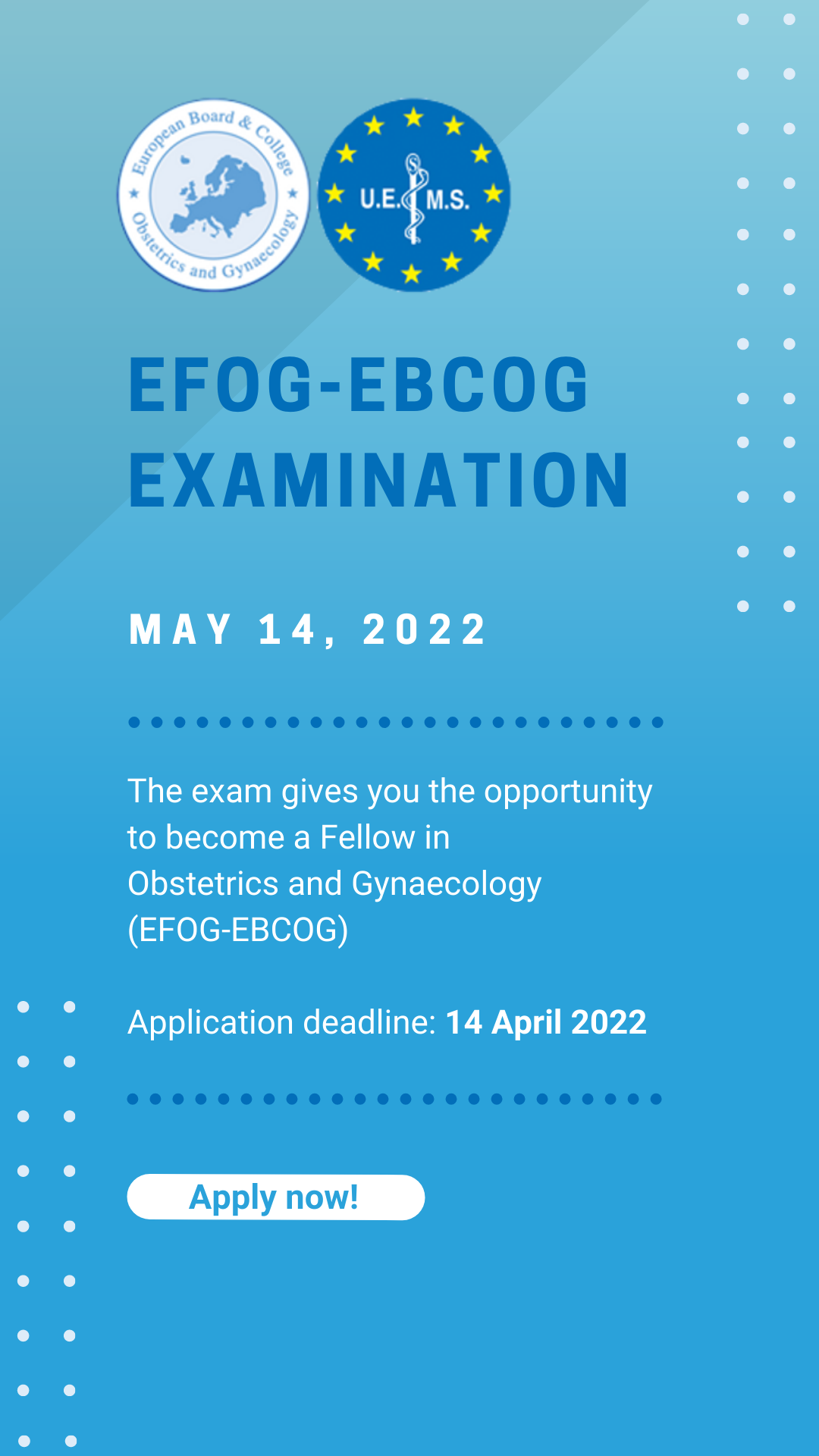 EFOG – EBCOG Examination 2022 – EBCOG